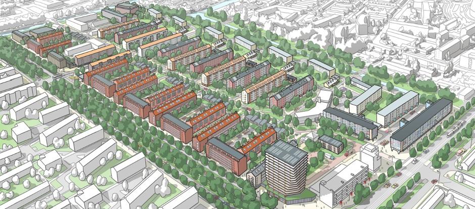 Stadsvernieuwing: verdichting en meer variatie in de Lodewijk van Deysselbuurt | NUL20